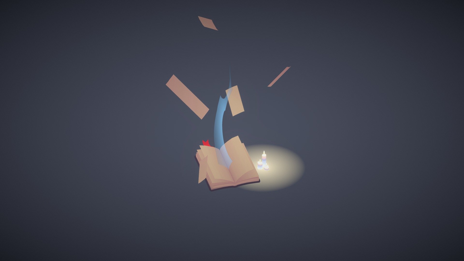 Low poly Magic Book - 3D model by ur.savior [8ea658a] - Sketchfab