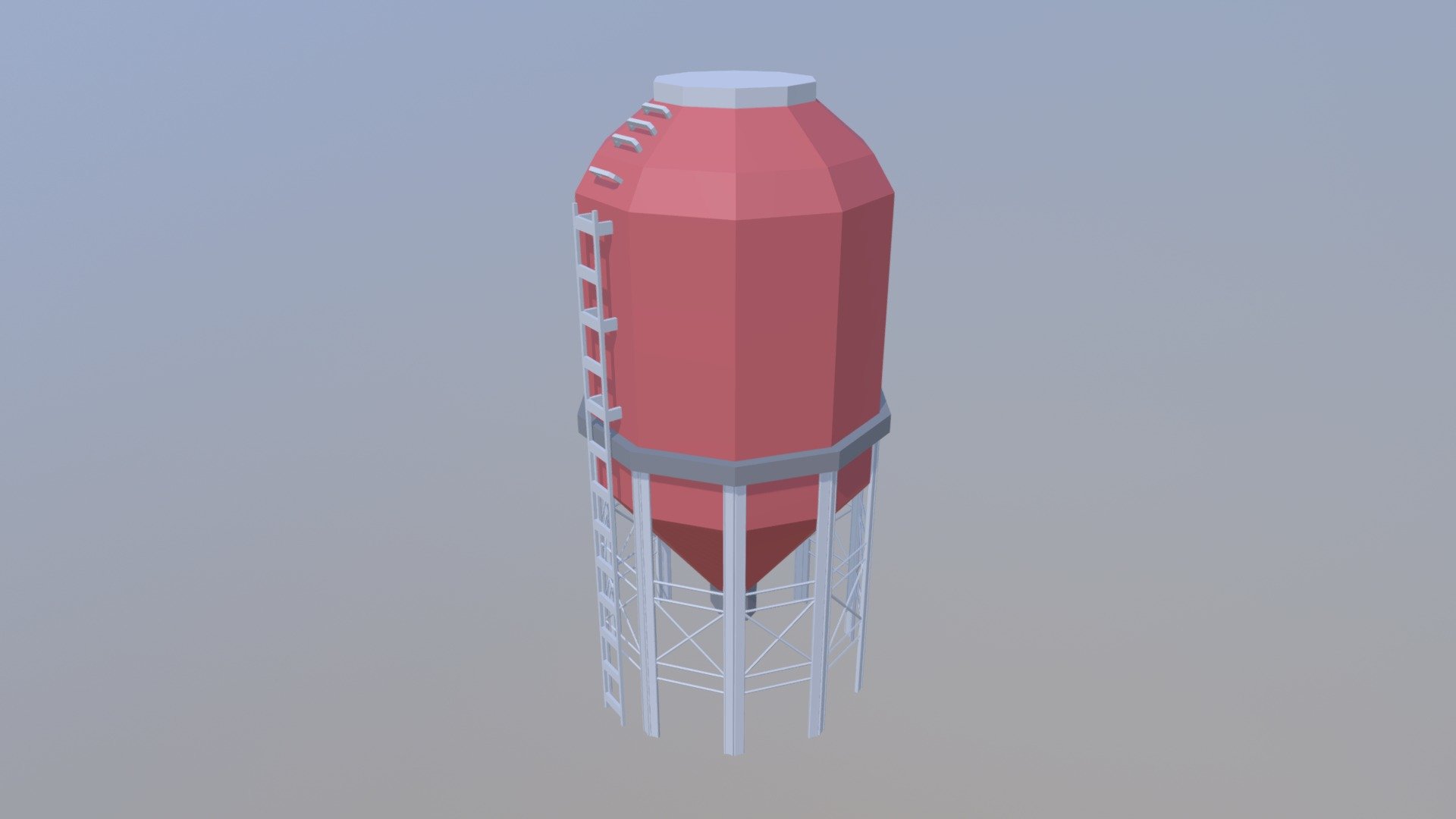 Low-Poly Silo - 3D model by Victoria (@vikirose) [8ea91a5] - Sketchfab