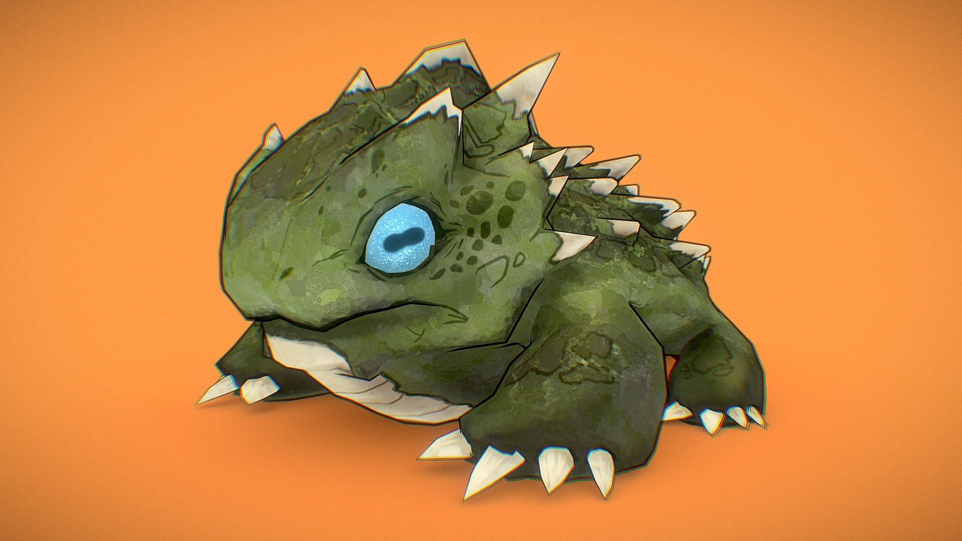 Steve Mini Bearded Frog Dragon - Download Free 3D model by DeonSam ...