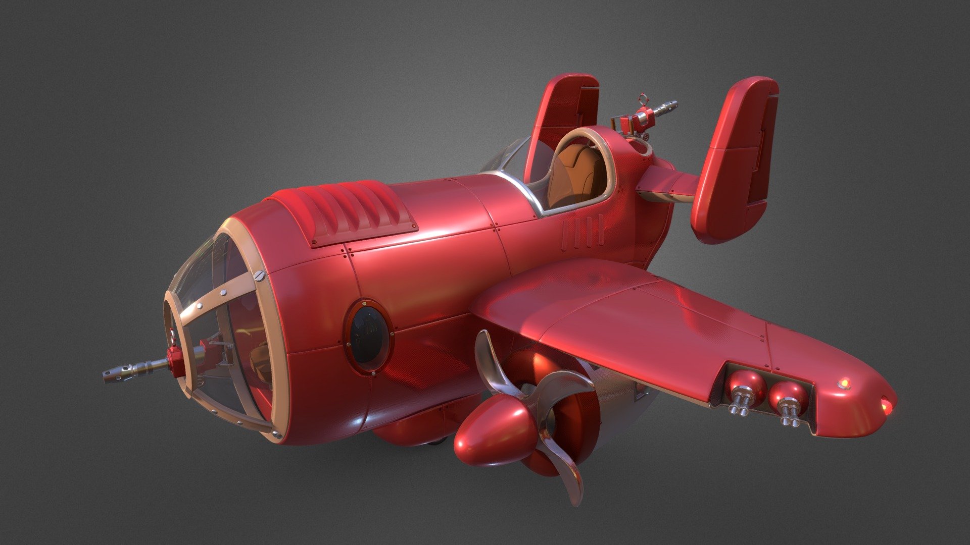 Wyld Rabbits airplane - 3D model by Typhen [8eaa8a9] - Sketchfab
