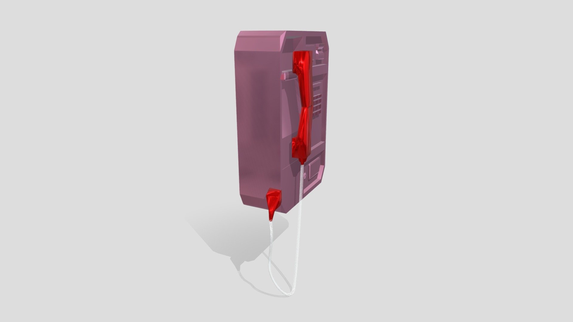 retro cabin payphone Y2K 80S ₊˚.⋆☾⋆⁺₊ - 3D model by onekalu [8eac1cf ...