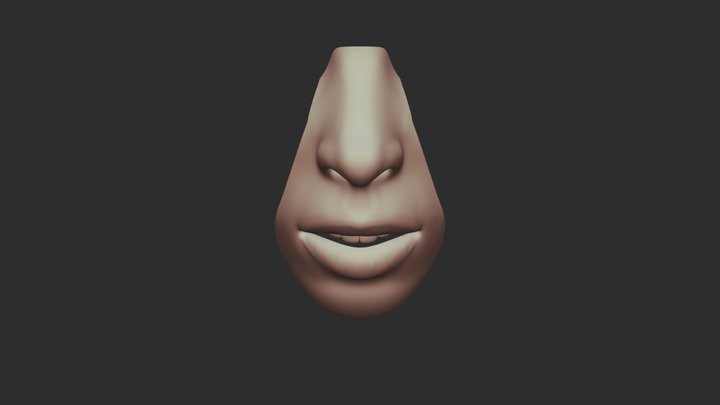 Mouth-nose 3D models - Sketchfab