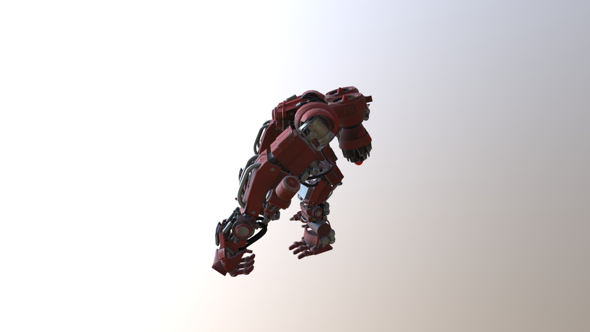 Ape Mech V3 - 3D model by abolaji-amusa [8eae698] - Sketchfab