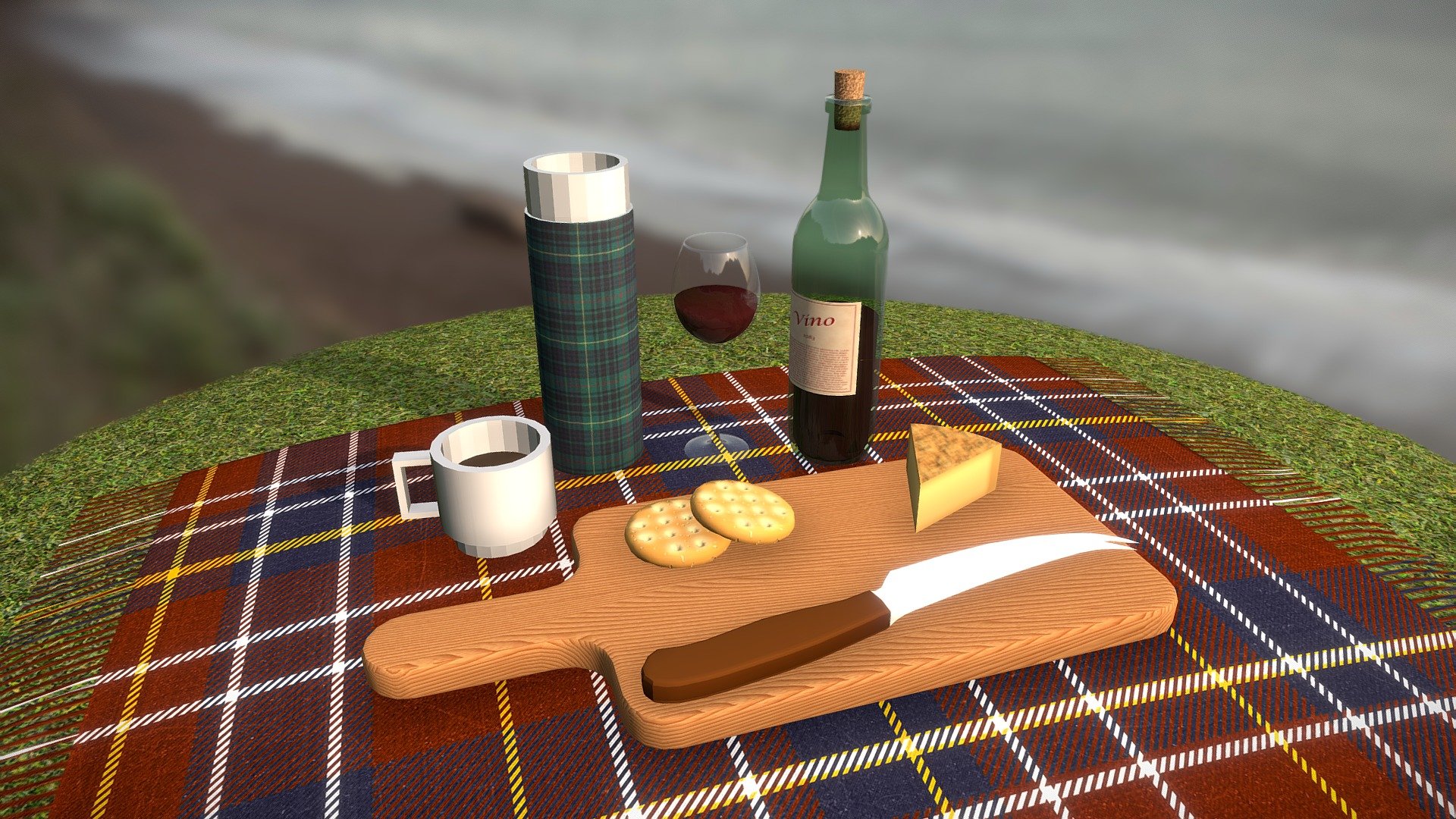 MD4442: Picnic Scene - Download Free 3D model by SamARoony [8eafbb7 ...