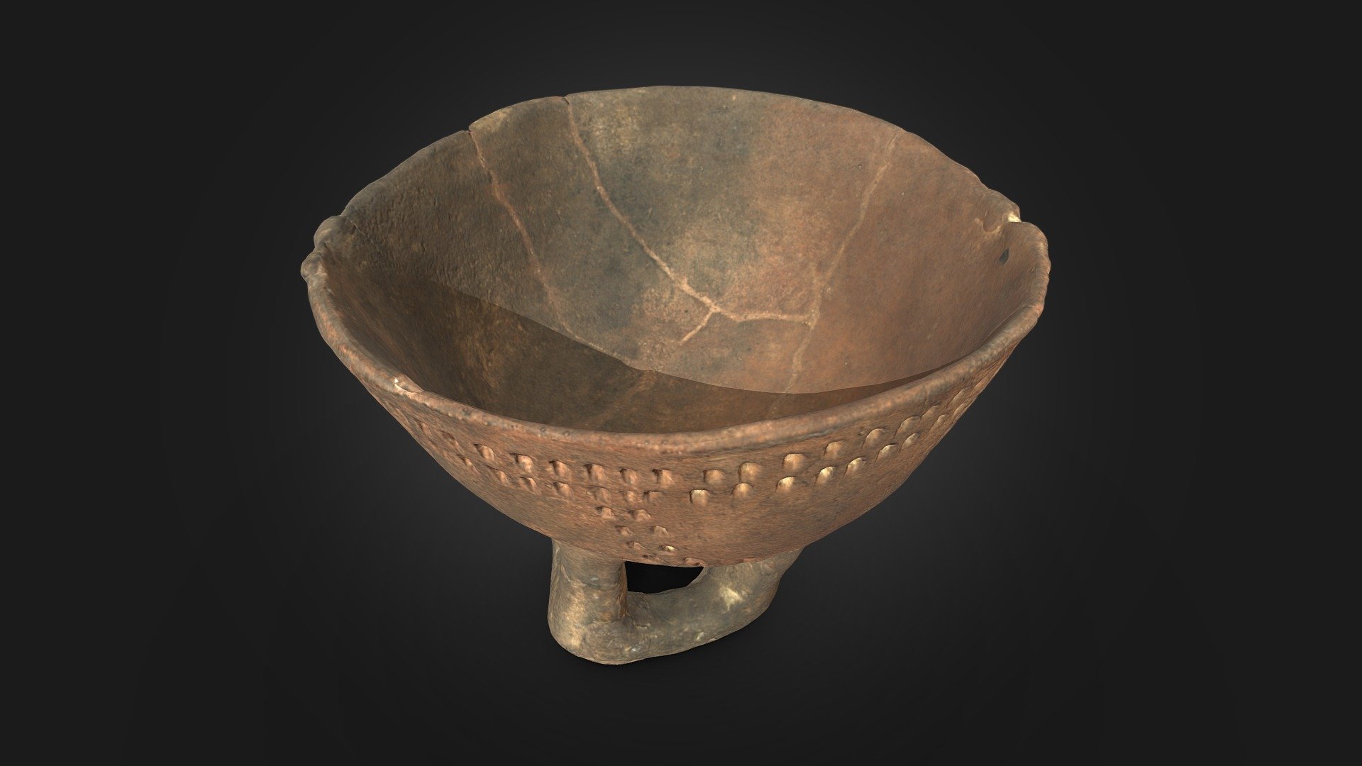 Ózd-centeri talpas kehely - 3D model by MuseuMap [8eafc72] - Sketchfab