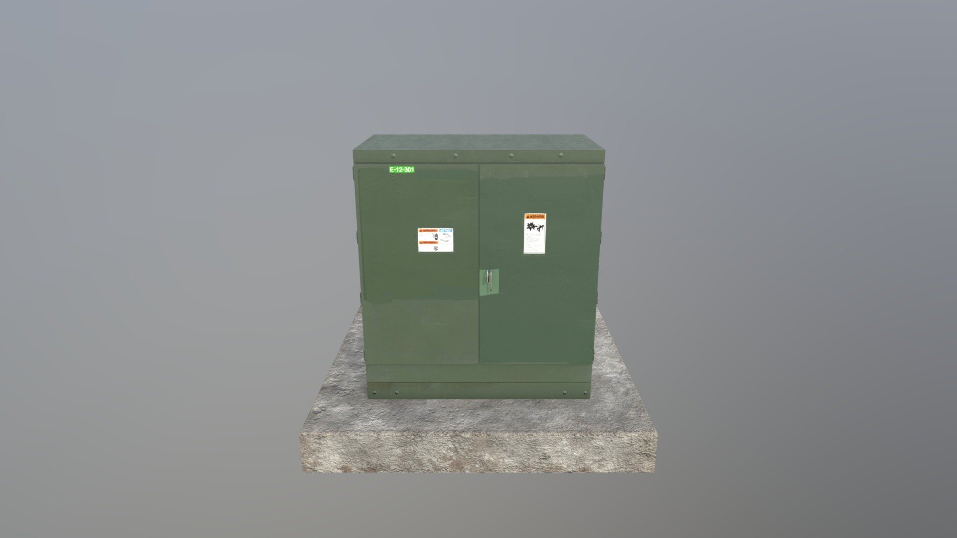 City transformer box - 3D model by jlong3d [8eaff8f] - Sketchfab