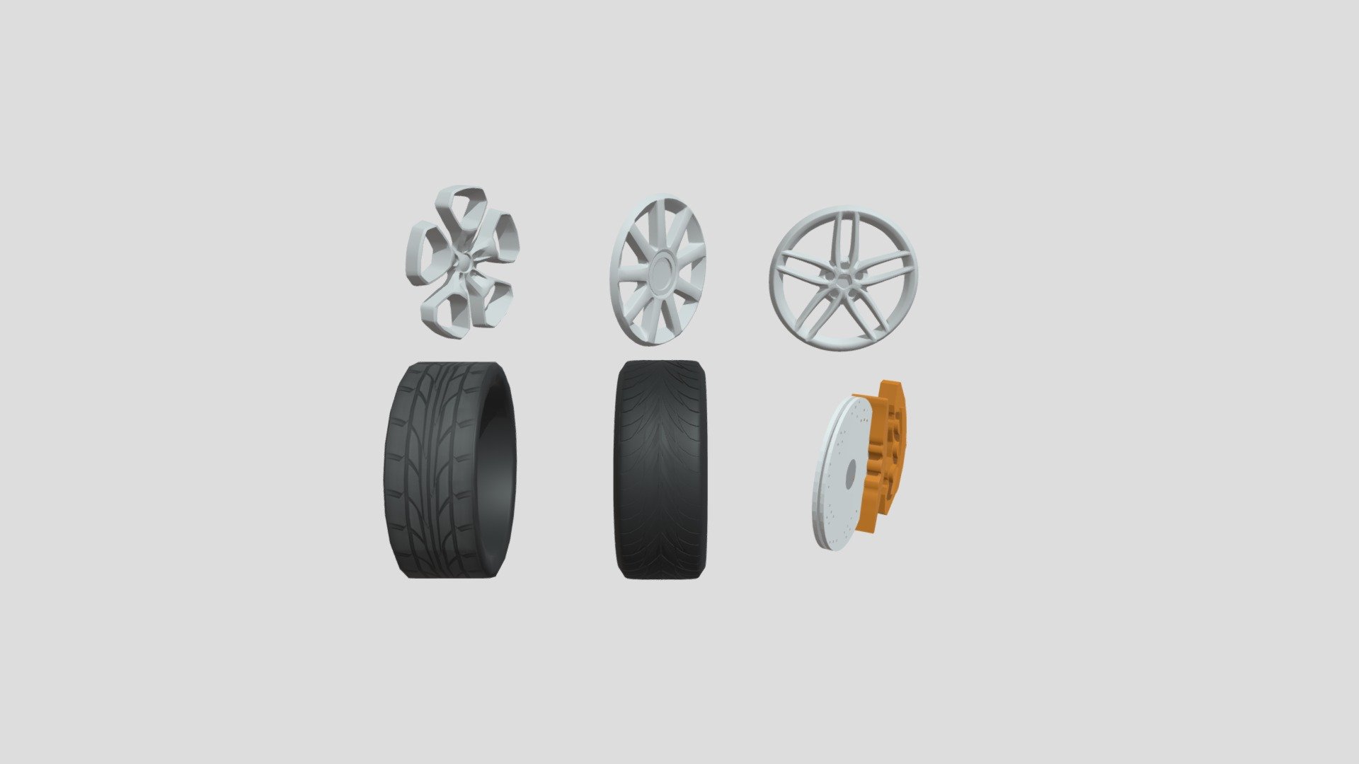 Generic Car Wheels Tire Low and High Poly - Buy Royalty Free 3D model ...