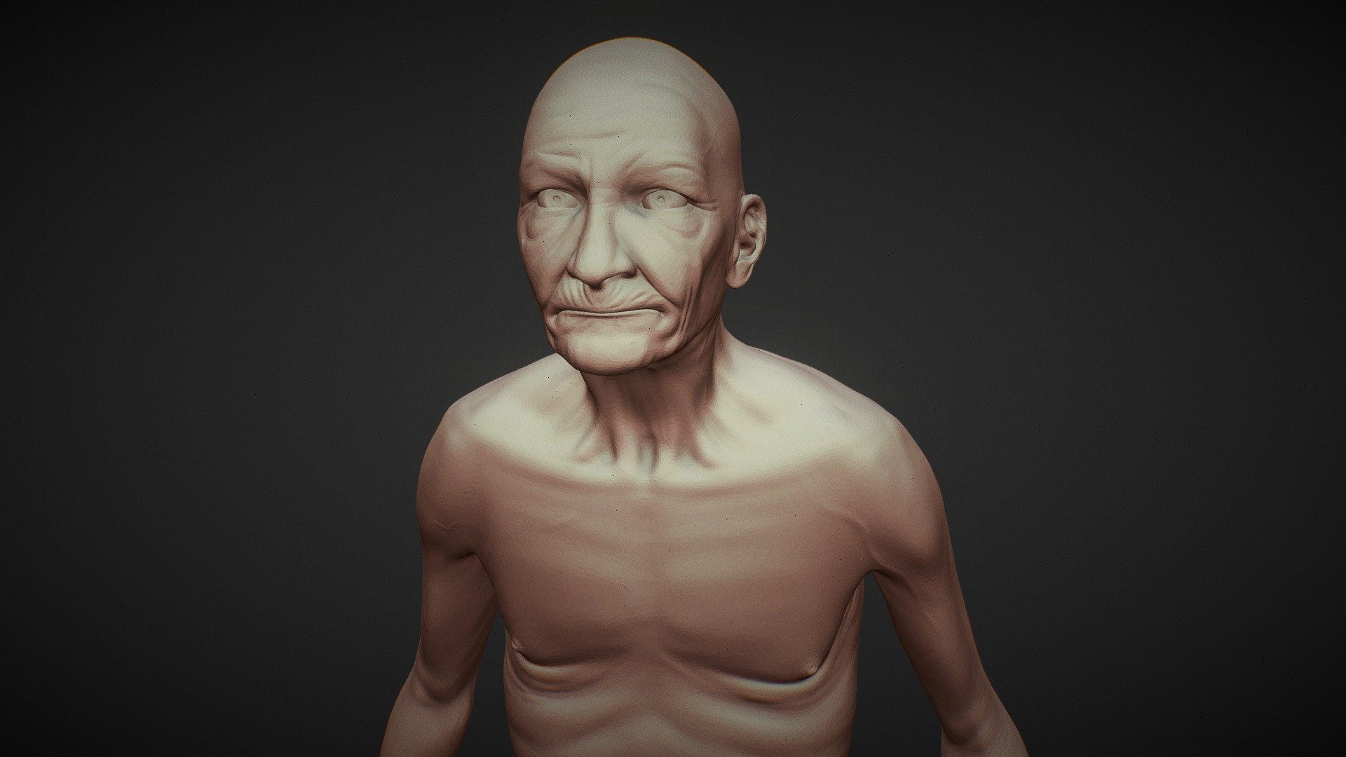 Anatomy Study ZBrush - Elderly Man - 3D model by adrianalonso3d ...
