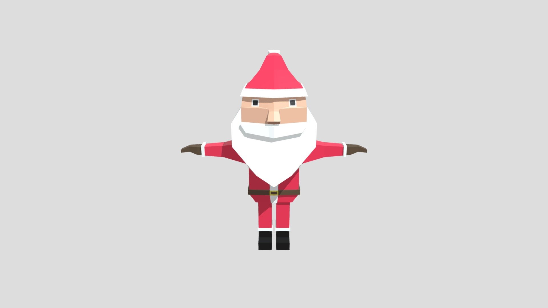 Low Poly Santa Claus - Download Free 3D model by Akinremi [8eb6bd3 ...