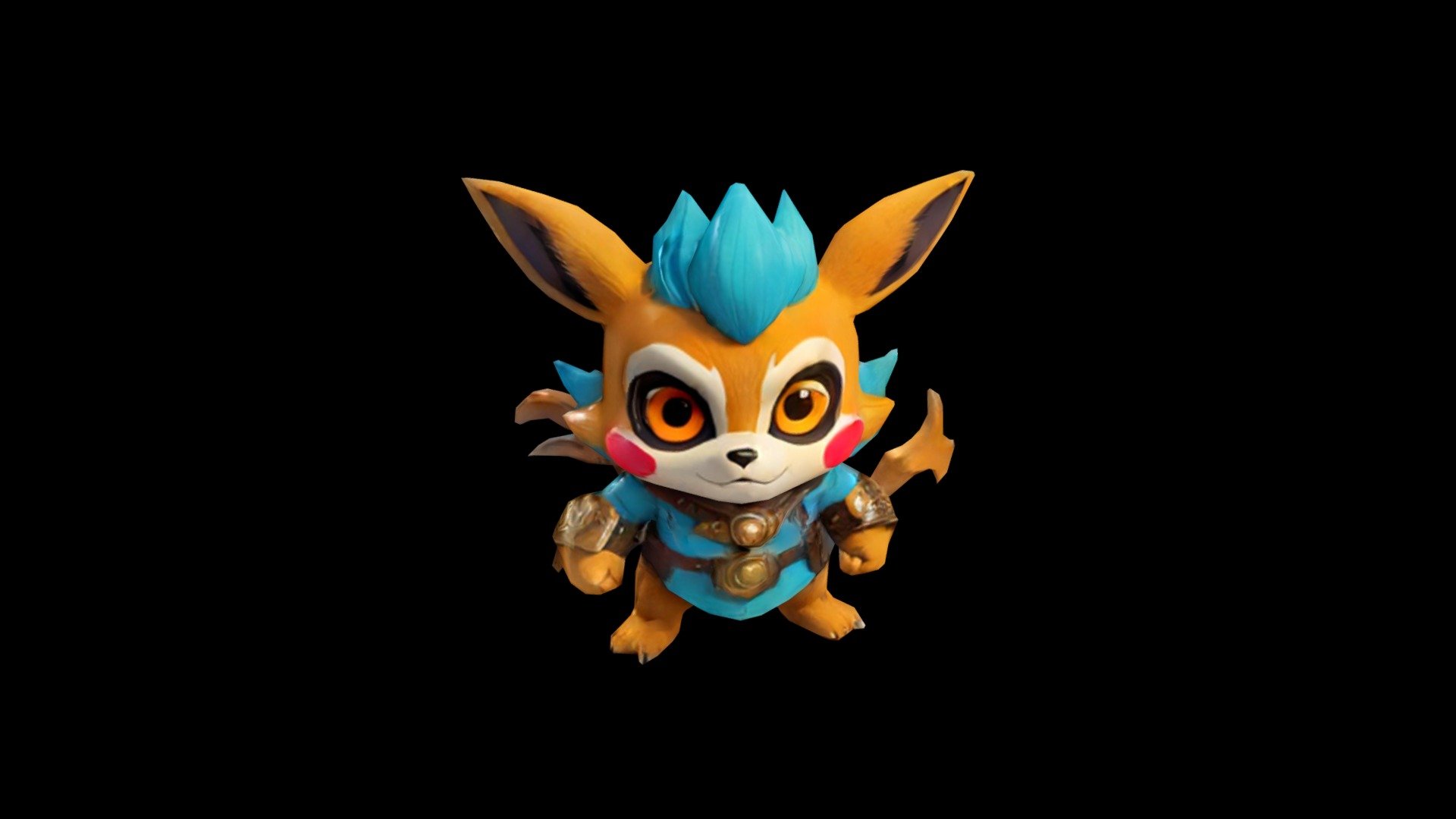Whiskers the Playful Mammal A Cartoon Character - Download Free 3D ...