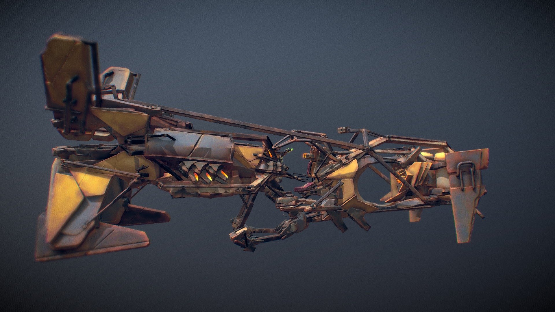 Neon Slums - Rust Bucket Racer - 3D model by William Domeyer ...