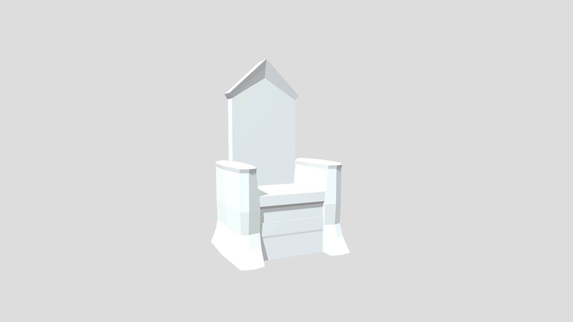 Simple LowPoly Throne - Download Free 3D model by Birdy.82 [8ec07a4 ...