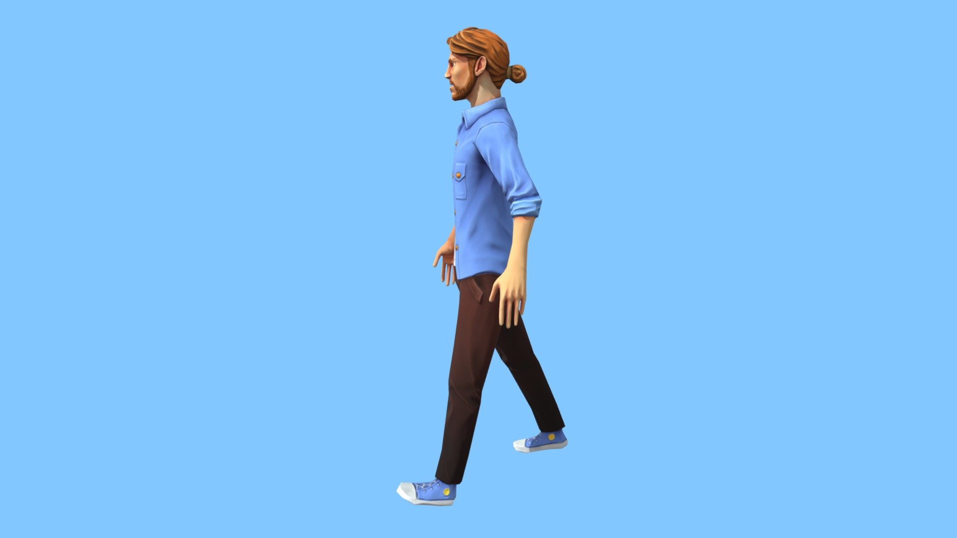 Male Player Part One Fully Animated Game Ready - 3D model by ...