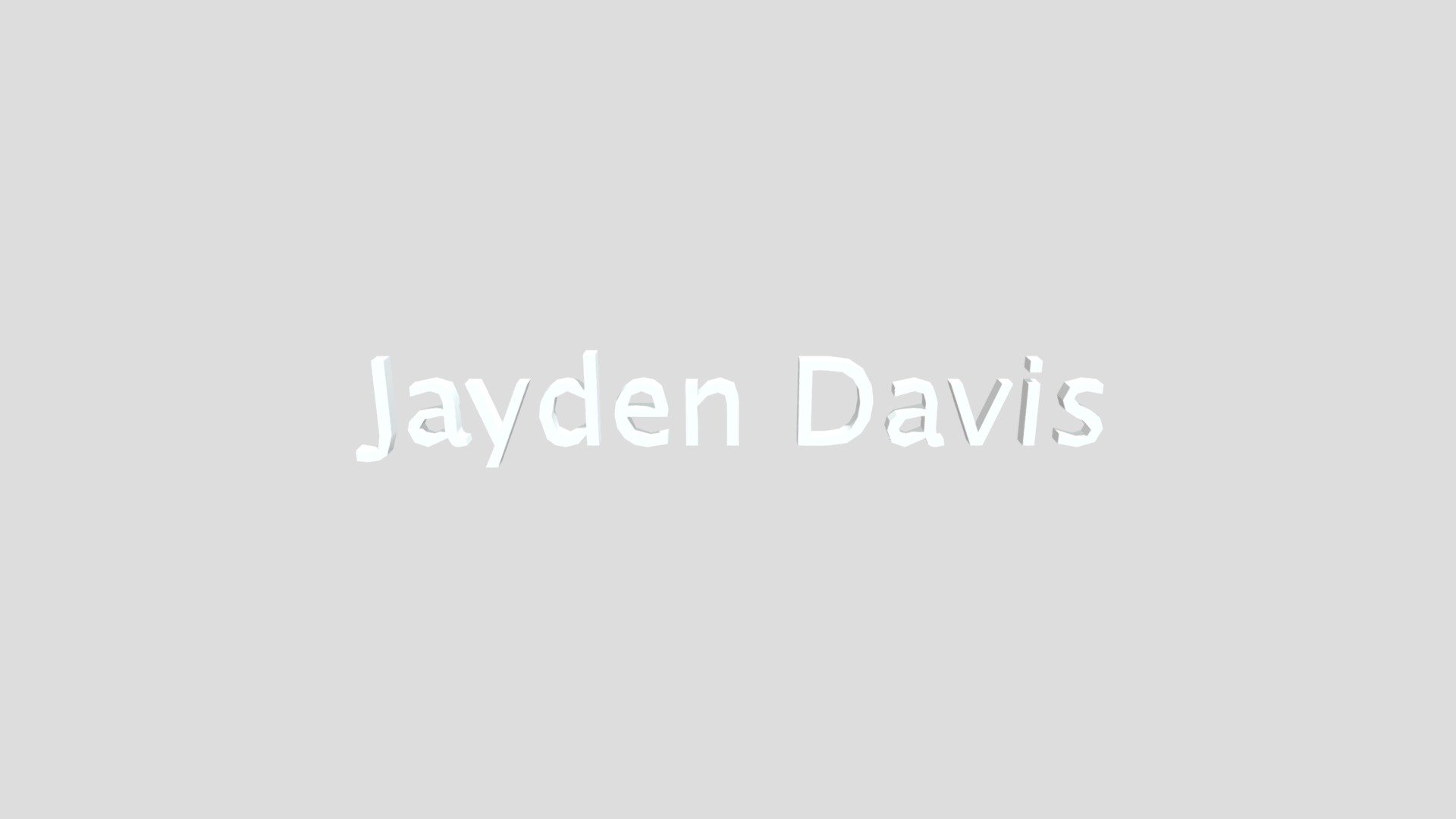 Jayden Davis Signature - Download Free 3D model by jdavis23 [8ec6845 ...
