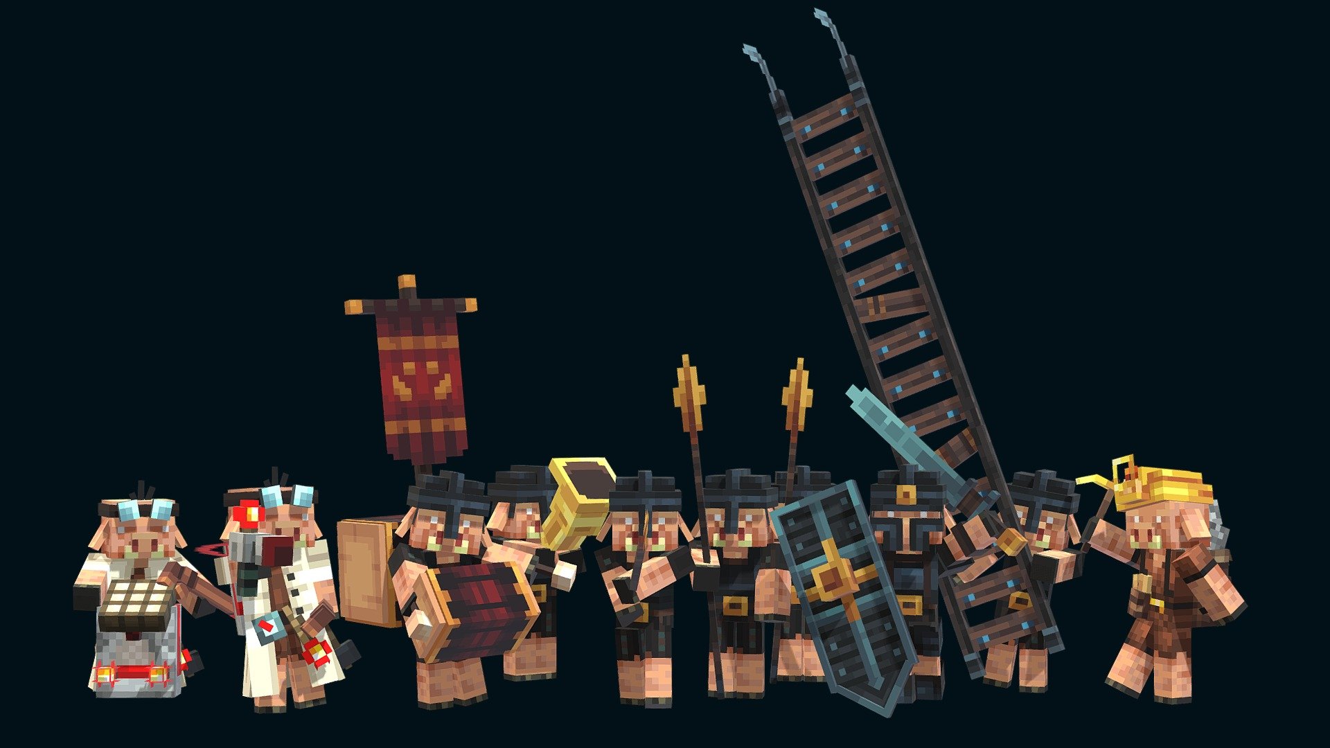 Piglin Warband - 3D model by Sam McLaughlin (@BhunaBoy) [8ec69ee ...