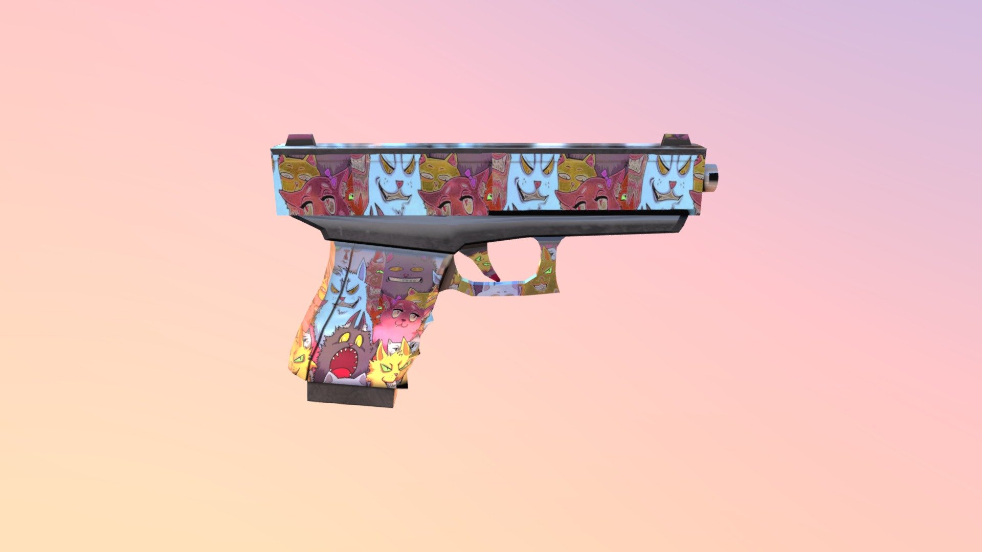 gun - meow meow - Download Free 3D model by Phuong Yen ...