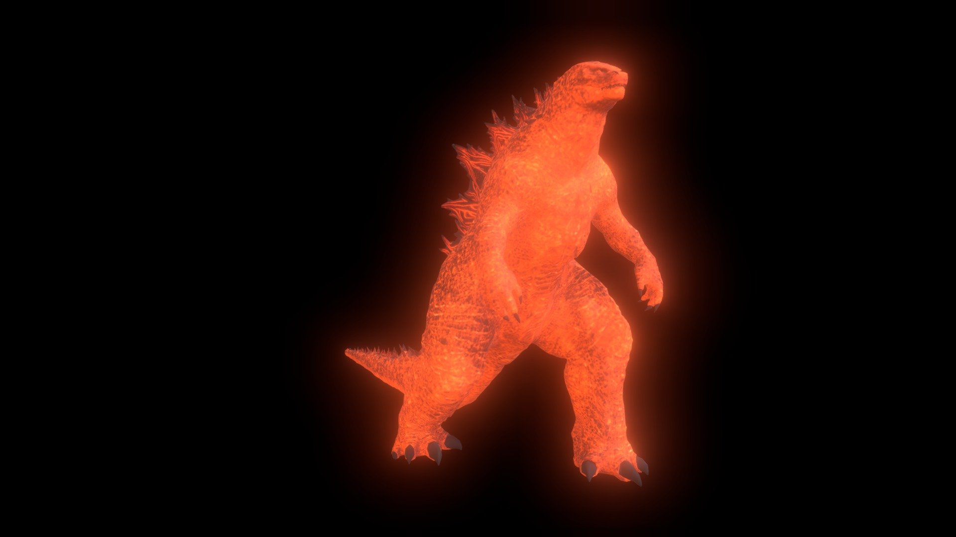 Burning Godzilla 2019 Walk - Download Free 3D model by ann55010970637 ...