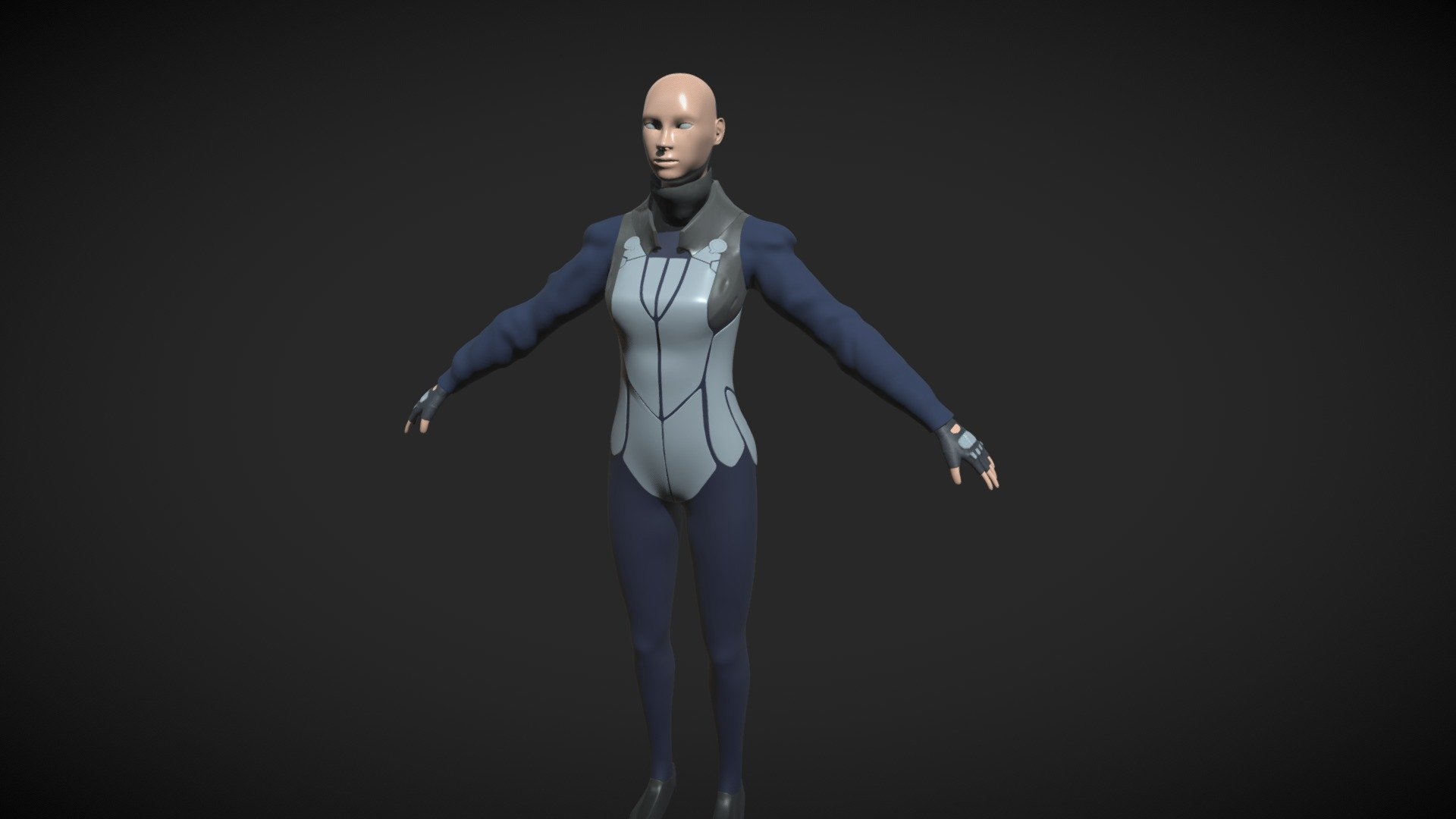 Sci Fi Plugsuit Girl - 3D model by Aramis_Rdgz [8ec7bac] - Sketchfab