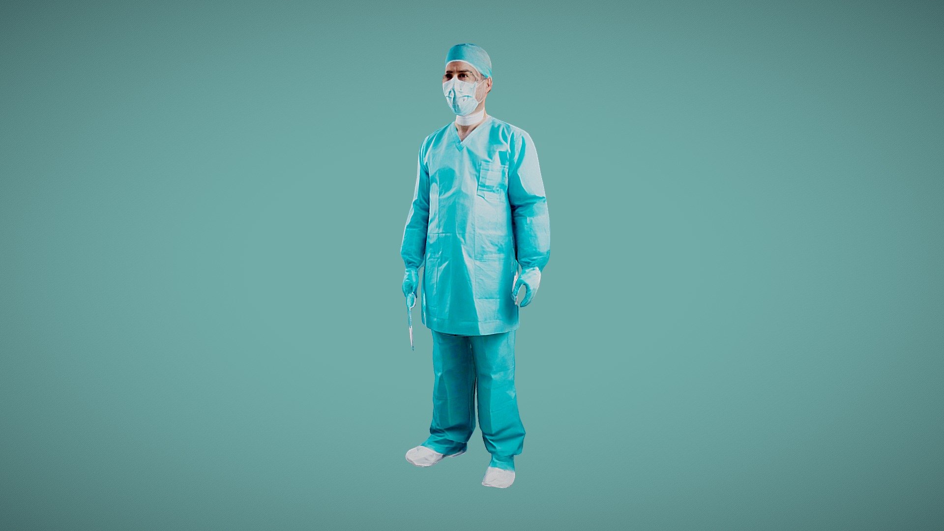 a surgon with medical clothing - 3D model by Tatjana.Engels [8ec80f4 ...