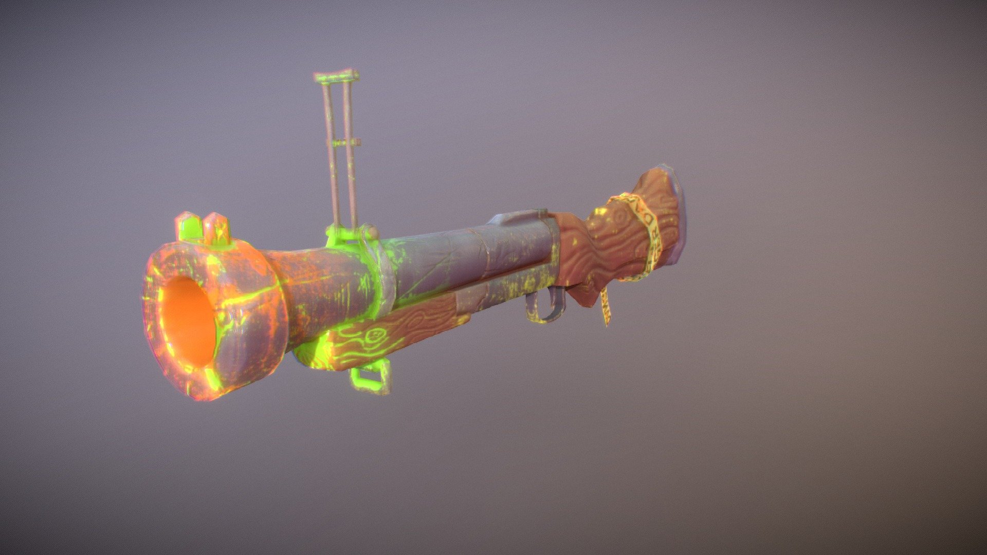 Stylized Grenade Launcher - 3D model by Guillem Cusidó (@Exumflax ...