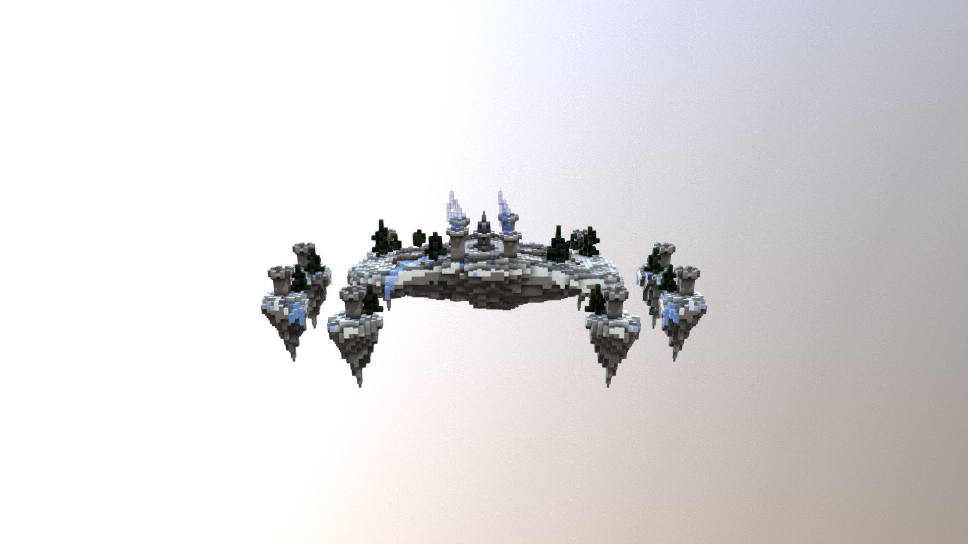 Sky Wars map "Frozen towers" - 3D model by ArtLitva [8eca43e] - Sketchfab