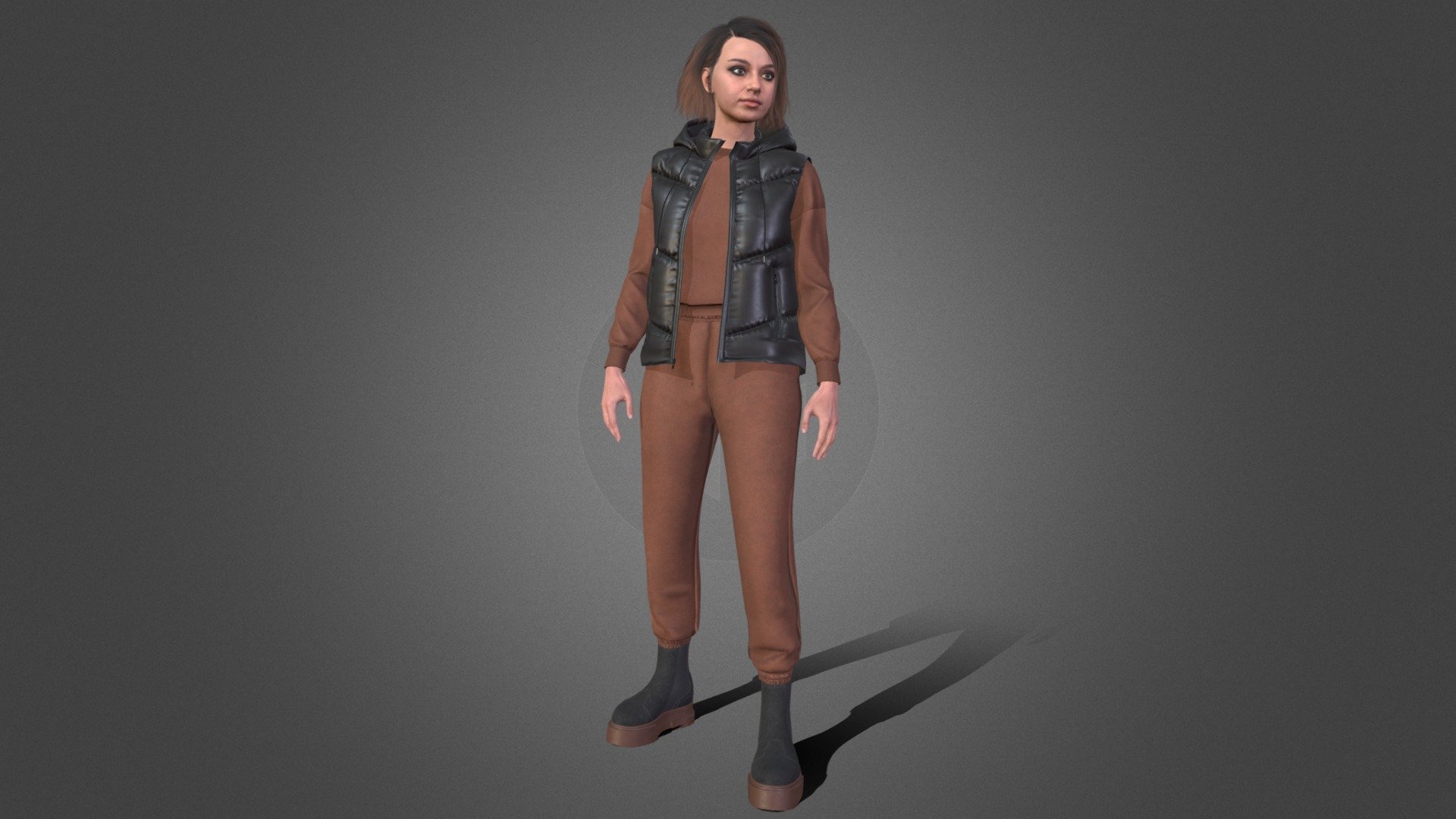 Woman in Autumn Outfit 7 - Rigged - Buy Royalty Free 3D model by ...