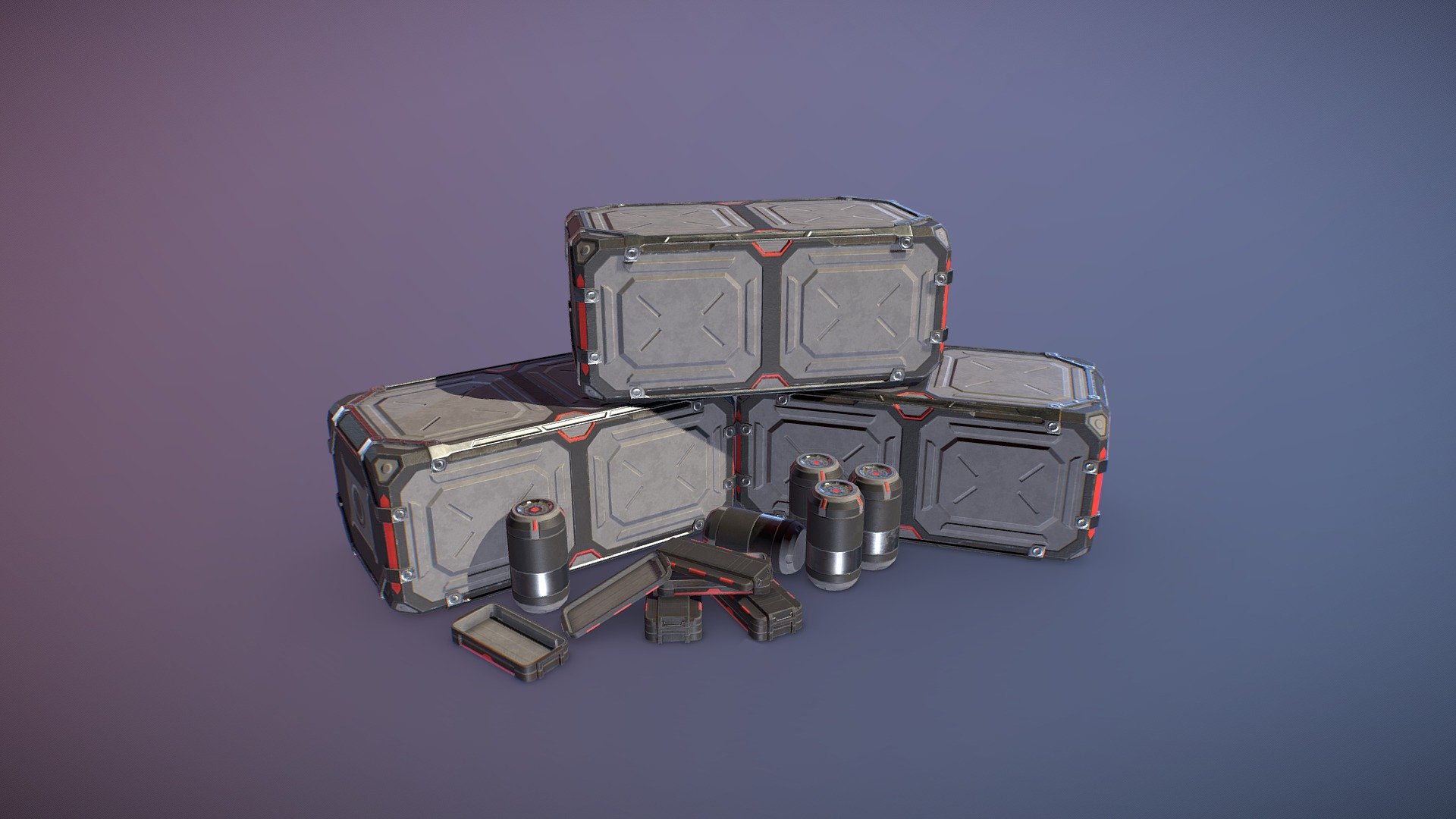 Crates - 3D model by icore [8ecc8c9] - Sketchfab