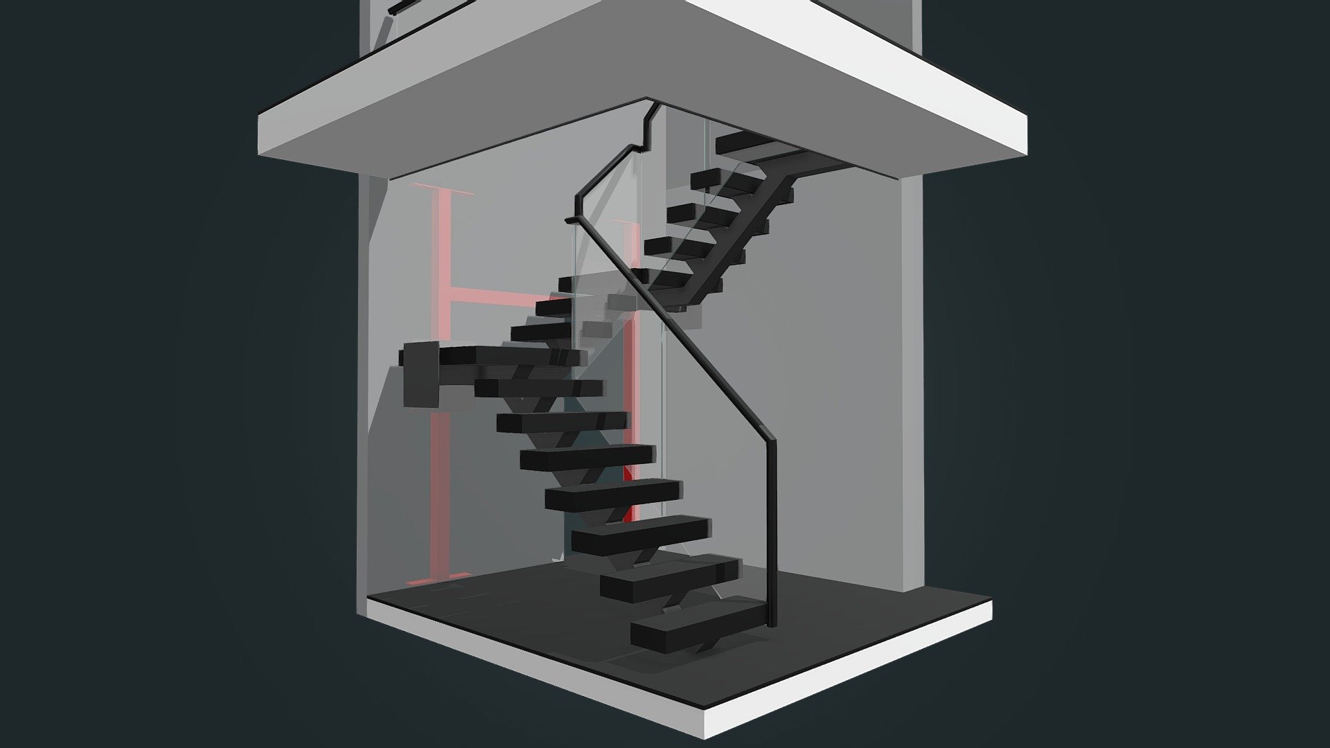 O'Kane - Staircase Visual - 3D model by The Metal Staircase Company ...