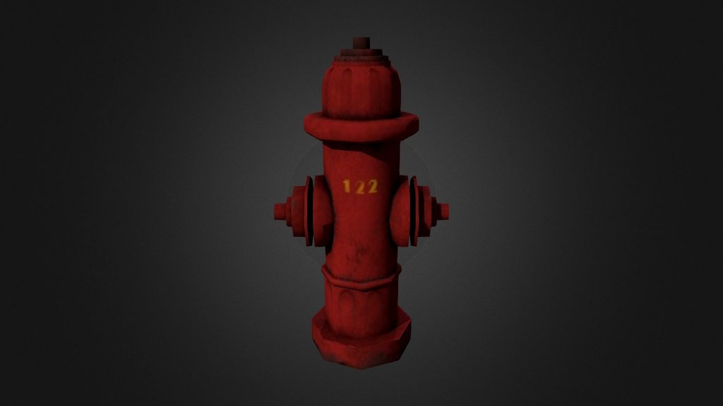 Low poly fire hydrant - 3D model by dennisvanacker [8ecfe8e] - Sketchfab