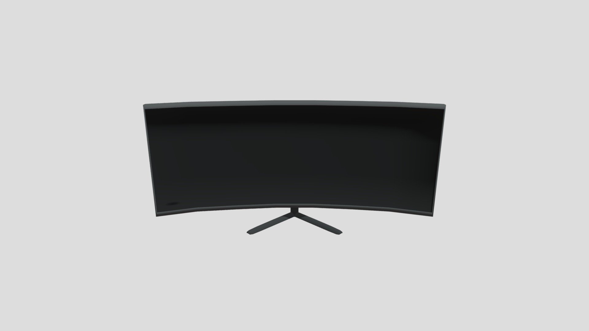 LowPoly Curved Screen - 3D model by Tekila (@tekila02) [8ed0d55 ...