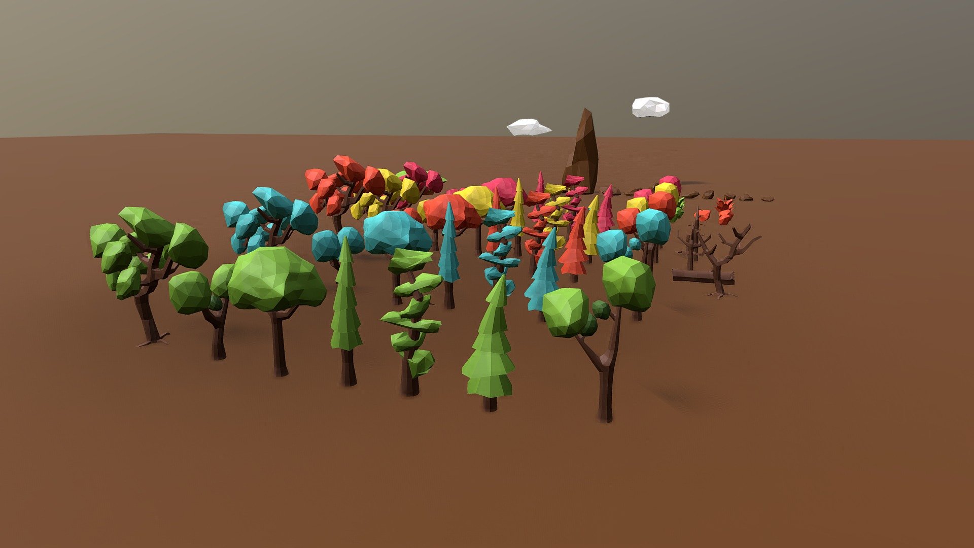 Low Poly pack forest | Nature - 3D model by renatotb2 [8ed37c0] - Sketchfab