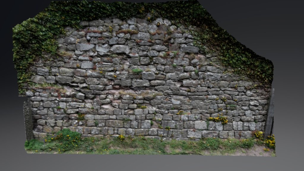 Bamburgh Castle wall - 3D model by gavins [8ed3e73] - Sketchfab