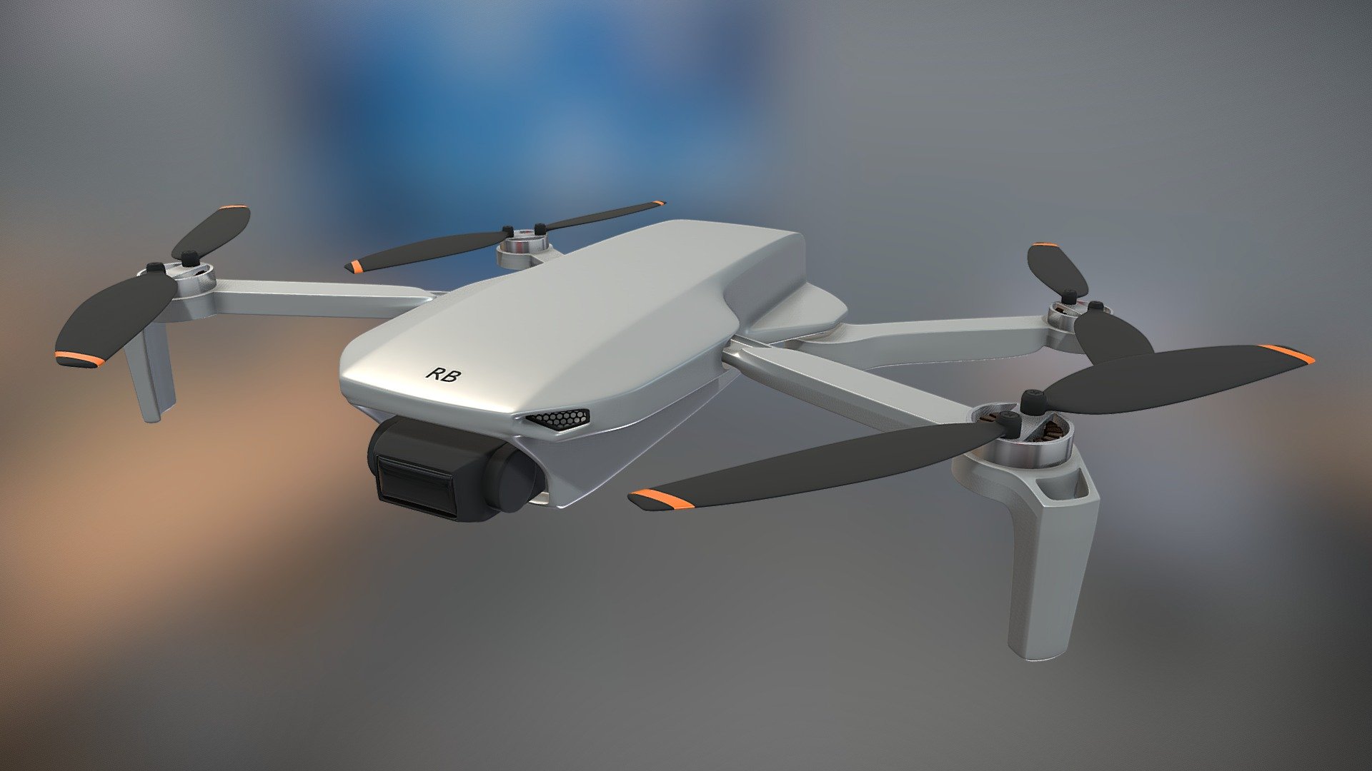 Drone Quadcopter Model - Buy Royalty Free 3D model by Ruslan Bakhtin ...