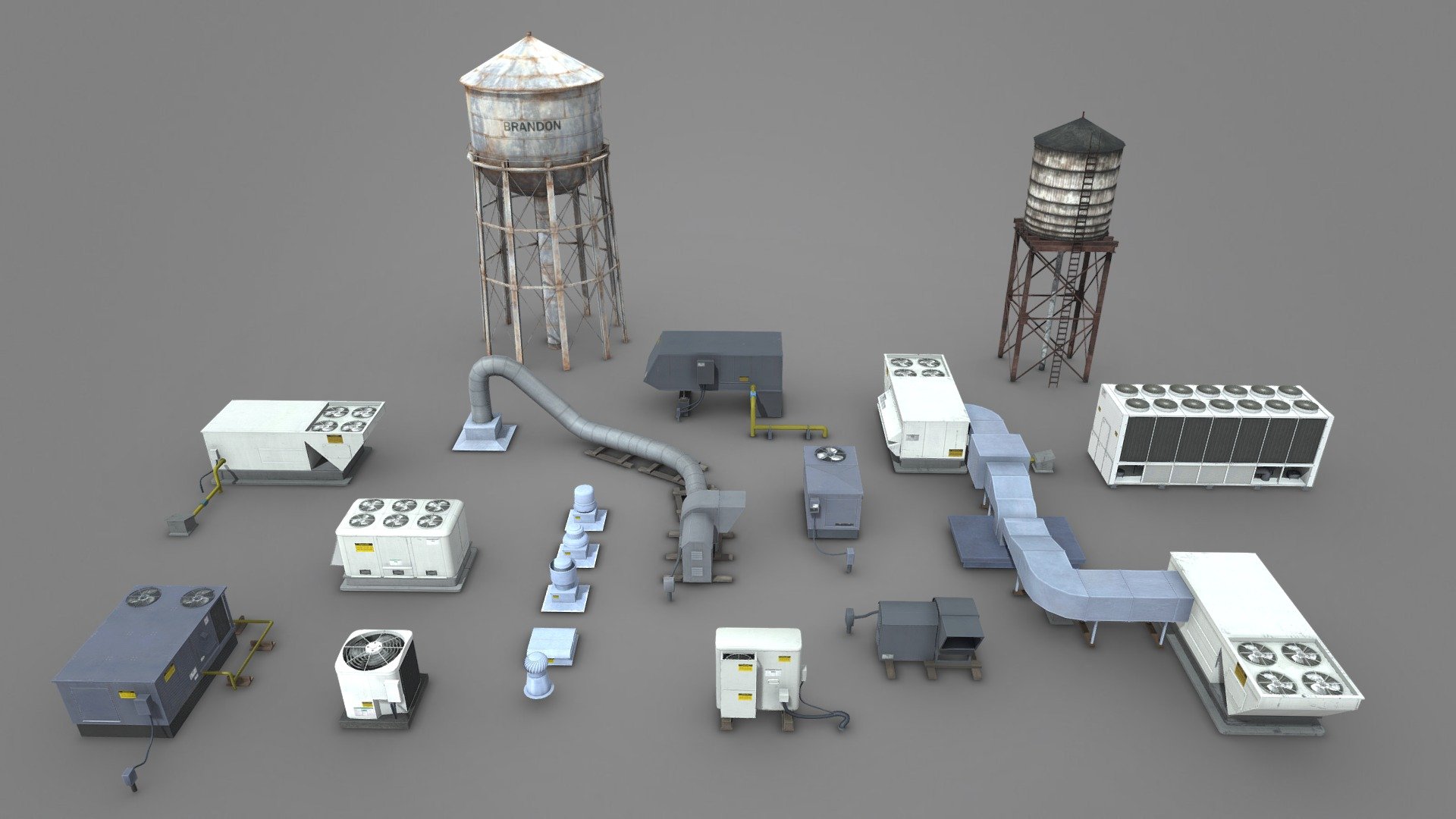 HVAC Models Collection - Buy Royalty Free 3D model by Rescue3D Assets ...
