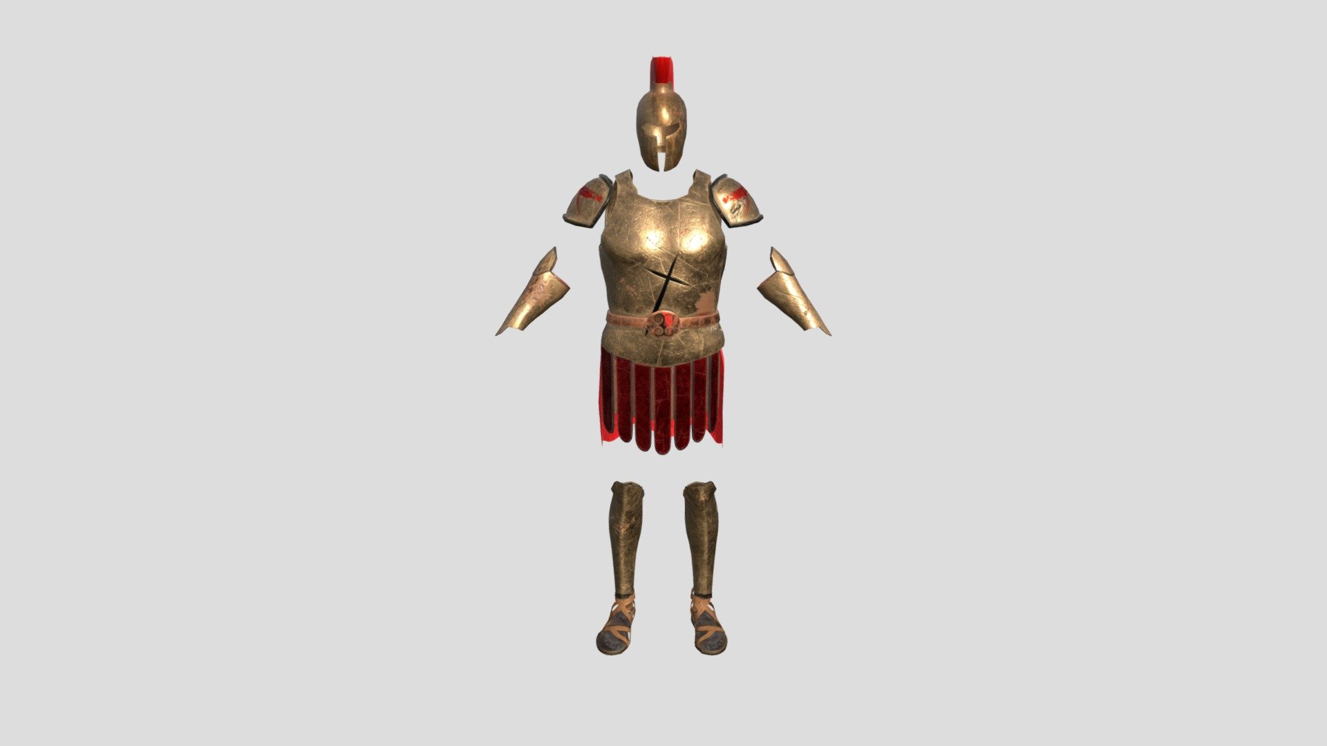 Trojan soldier Armor - 3D model by JackieZ (@Saltyfishz) [8ed6c8a] - Sketchfab