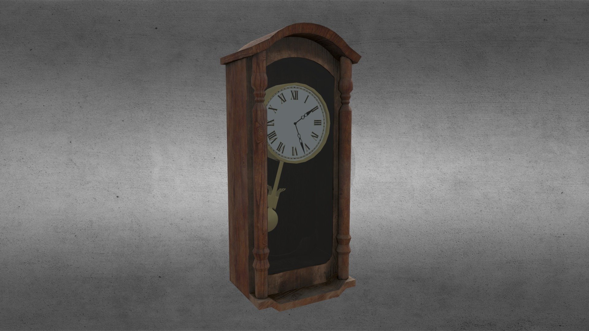 Old Wall Clock - 3D model by 3DKoraX [8ed7d1d] - Sketchfab