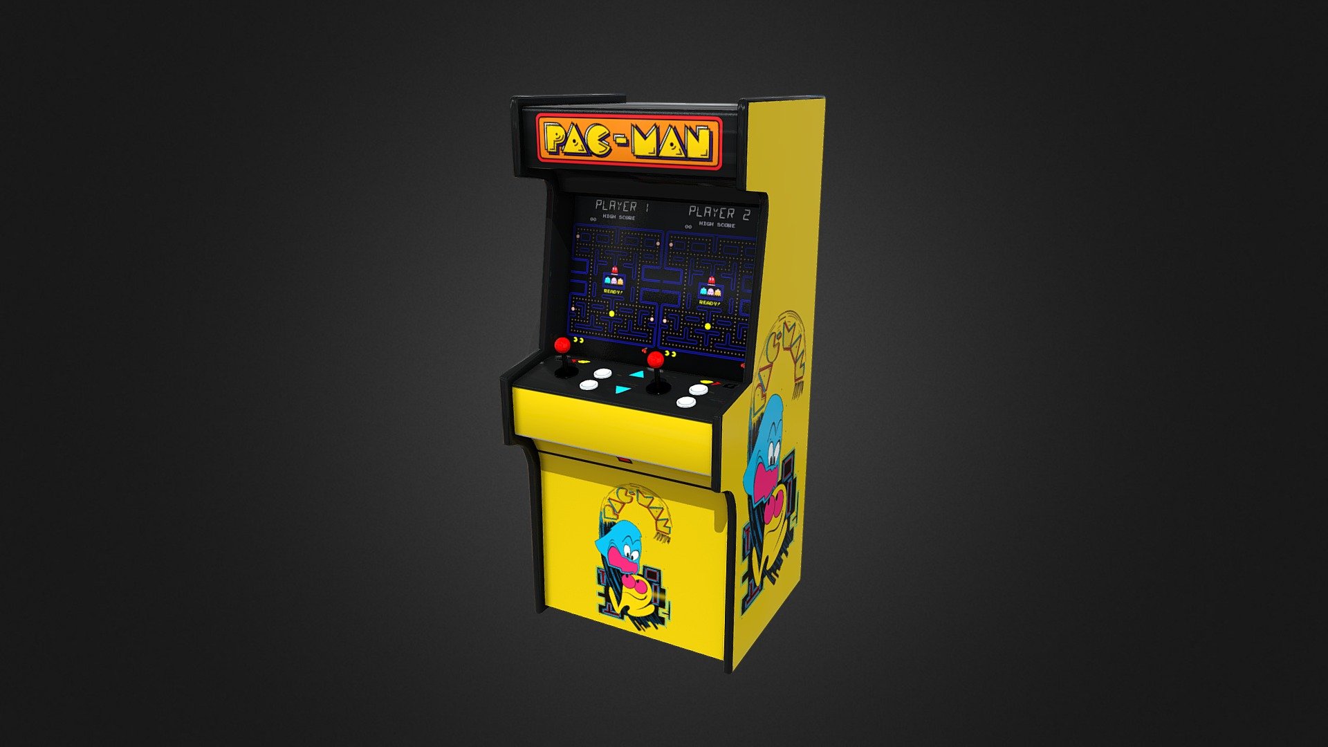 Pacman Arcade - Buy Royalty Free 3D model by MariangelesLB111 [8ed88e8 ...