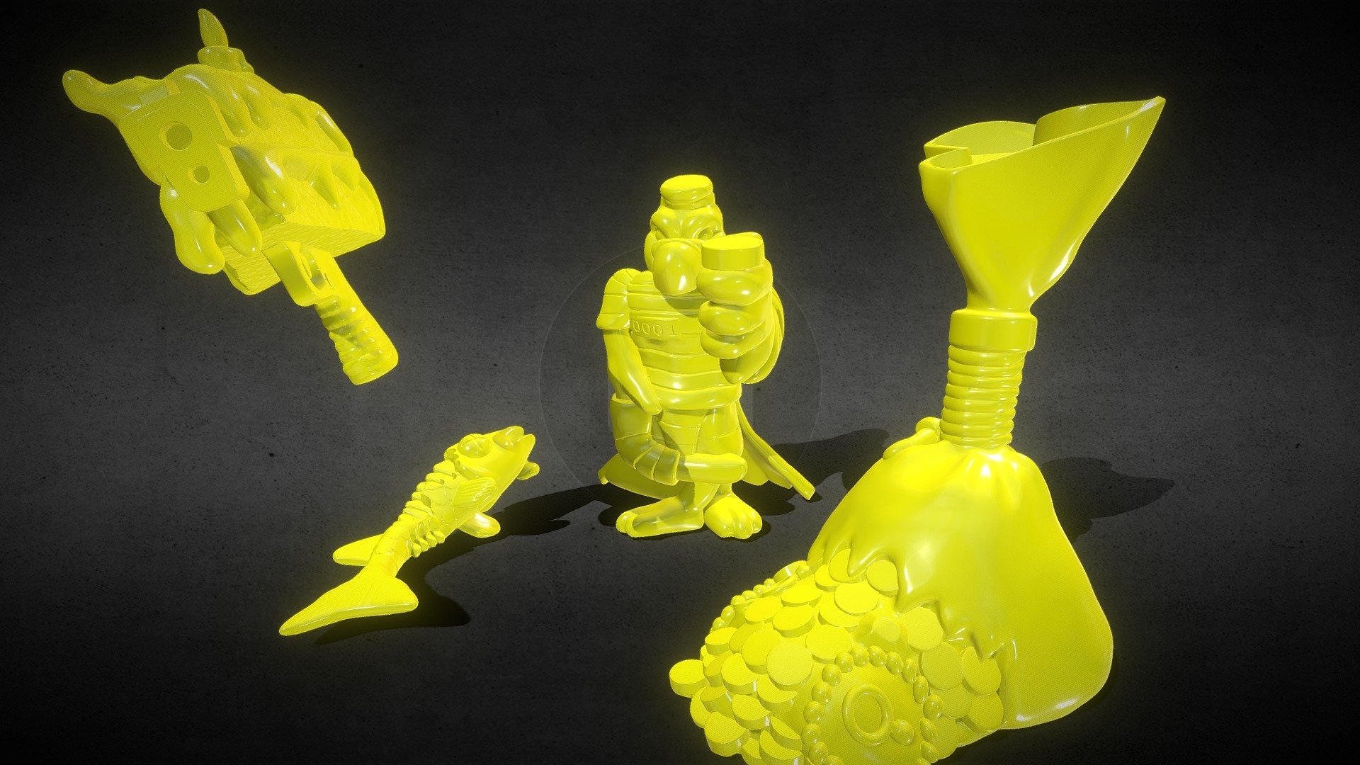 TMNT Scratch The Cat Accesories - Buy Royalty Free 3D model by ...