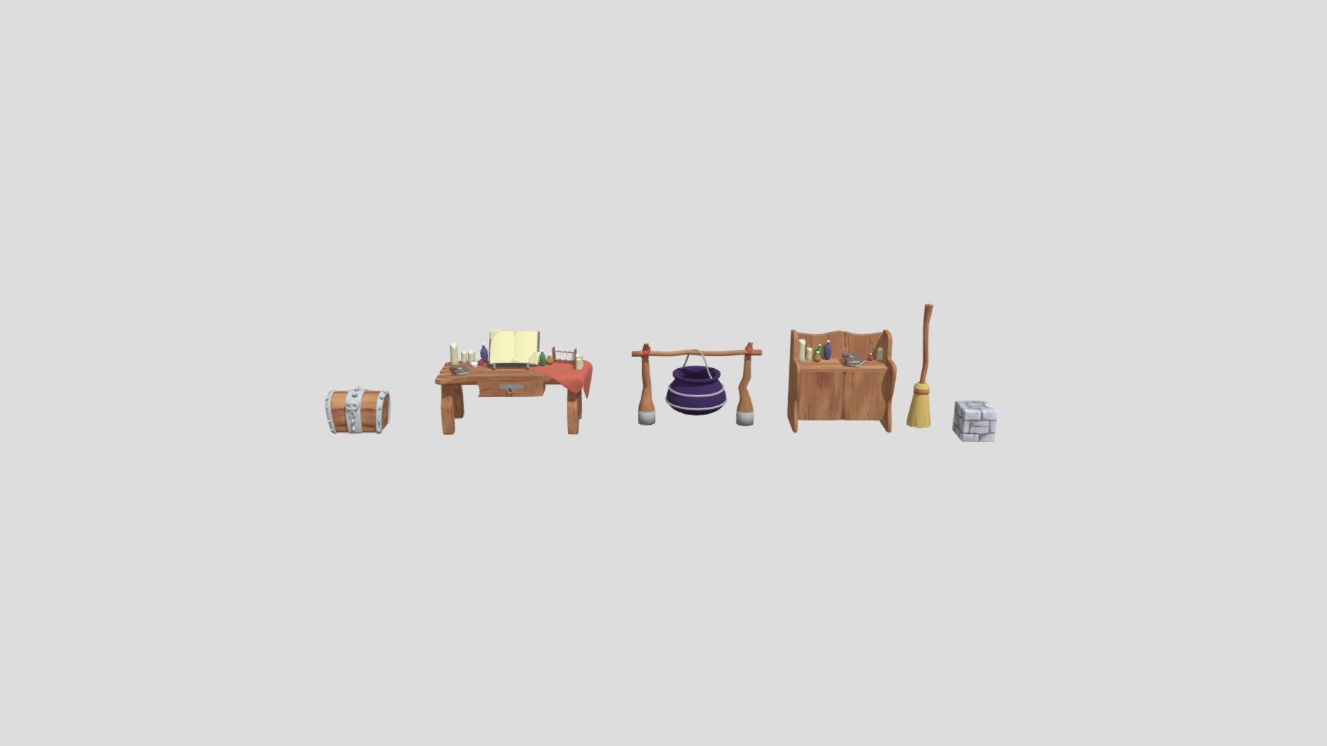 Witch Furniture Display - 3D model by Zuza Kossowska (@zuza707 ...