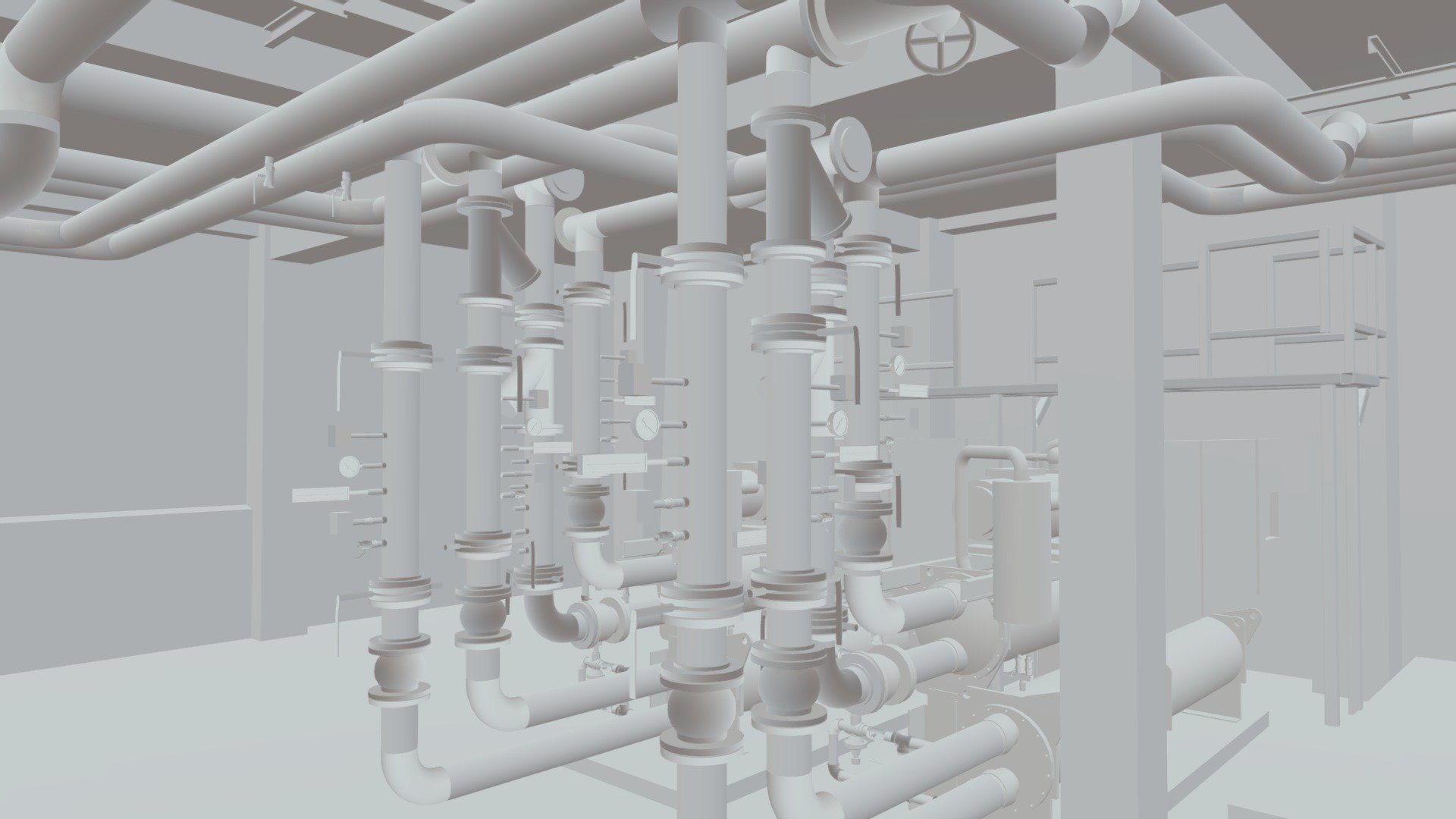 SPIE Ibexhouse Chiller Plantroom - 3D model by C2 3D VIEW ...
