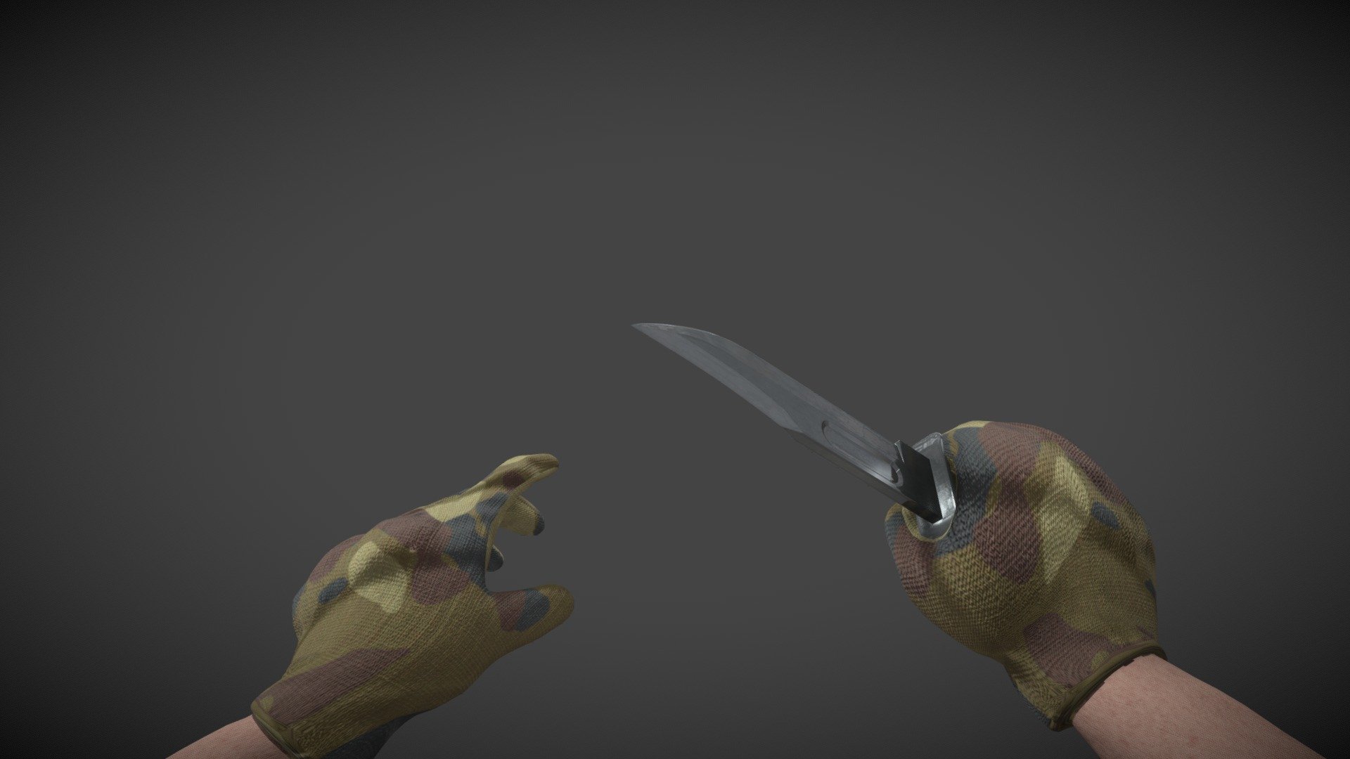 Modern Animated FPS Weapons - Knife - 3D model by Breeze Assets ...