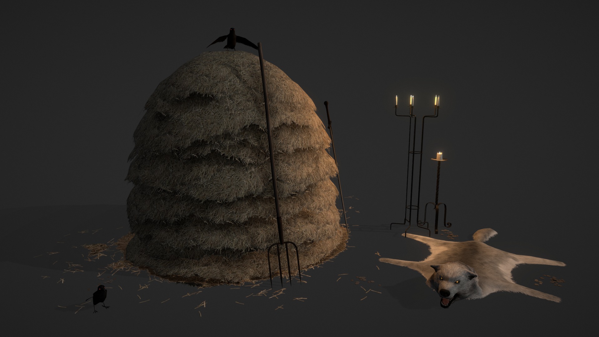 Medieval Castle Assets - 3D model by StefanVink [8eda86b] - Sketchfab