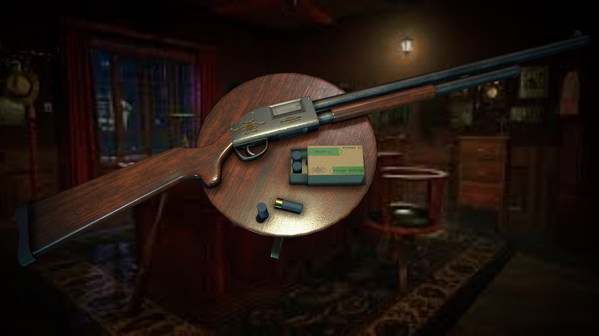 Remington 870 Buy Royalty Free 3d Model By Viktorkom Viktorkom