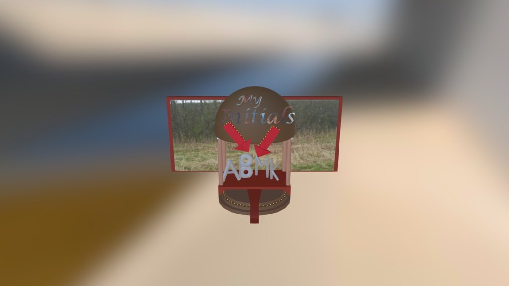 My Initials - 3D model by DarkSunshine92 [8ede40f] - Sketchfab