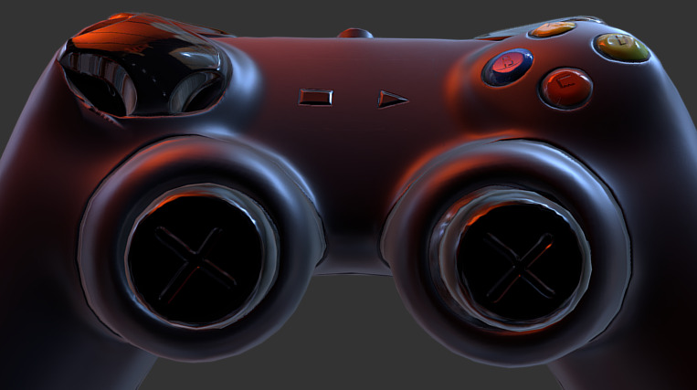 Lowpoly joystick - 3D model by Fuad Quaderi (@se7en_ke7in) [8ee23e7 ...