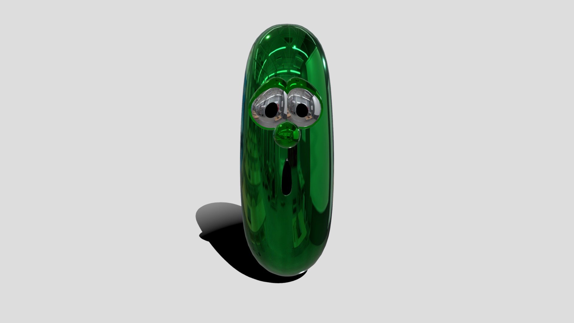 Larry The Cucumber (2000-2004).obj - Download Free 3D model by ...
