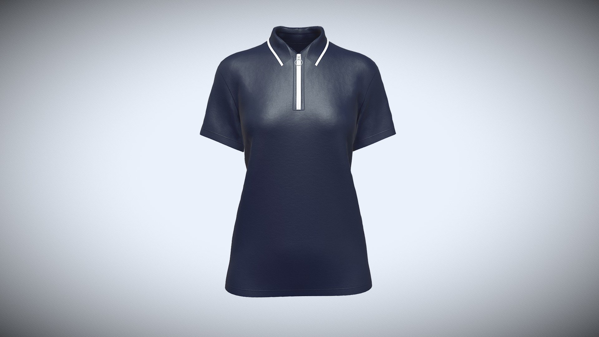 Girls Blue Polos - 3D model by Clothing Cart (@clothingcart) [8ee5733 ...