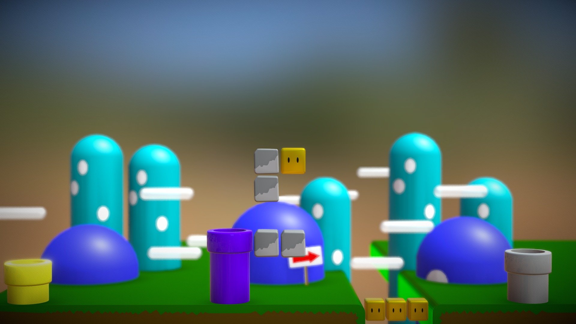 Mario World Level - 3D model by Kiefer_Ramazzina [8ee6ce8] - Sketchfab