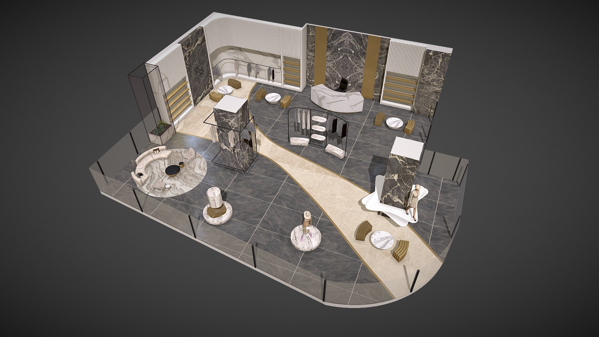 Zameen Vault _ Retail Shop - 3D model by Zameen.com [8ee9261] - Sketchfab