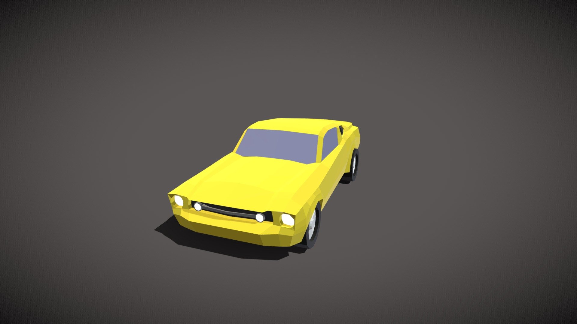 mustang LOWPOLY - Download Free 3D model by king1of1kings [8eea1a6 ...